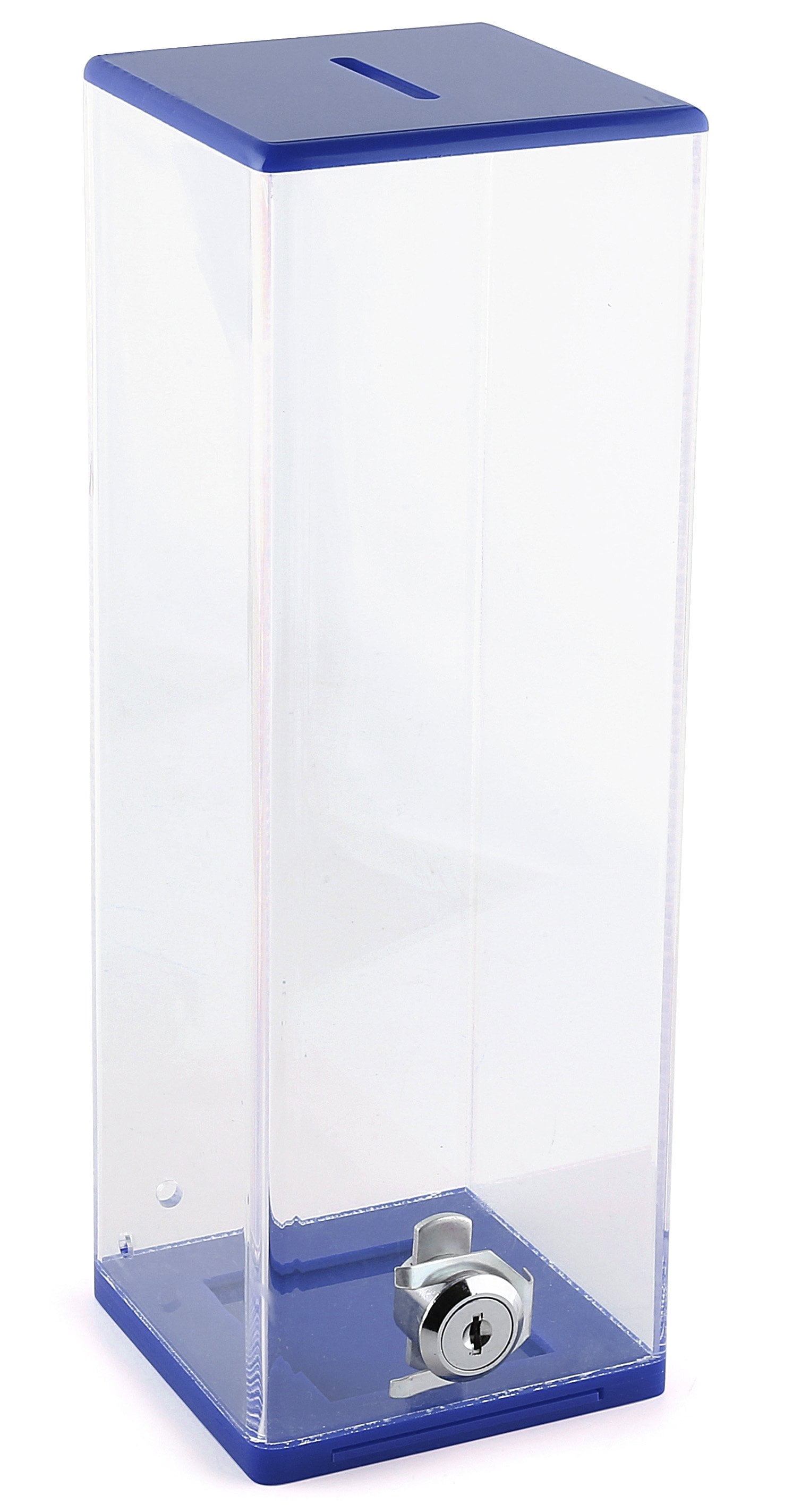 MCB- Donation Box - Ticket Box - 10" Tall Square Acrylic Donation ...