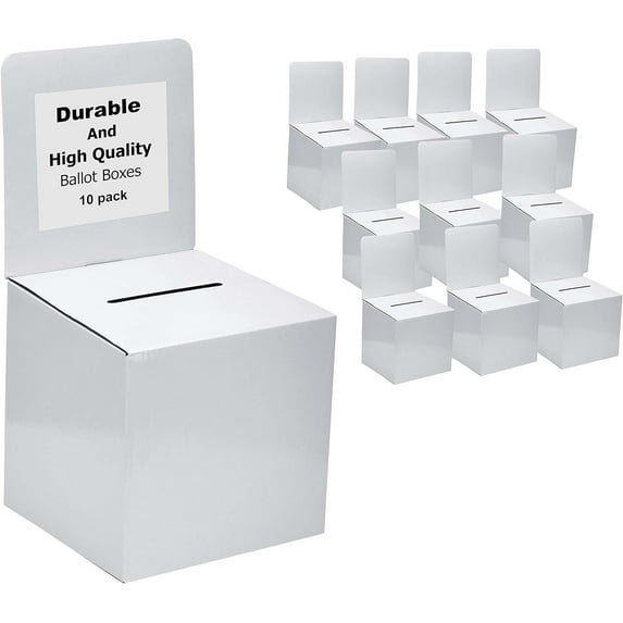 MCB Large Cardboard Box - Ballot Box - Suggestion Box - Raffle Box ...
