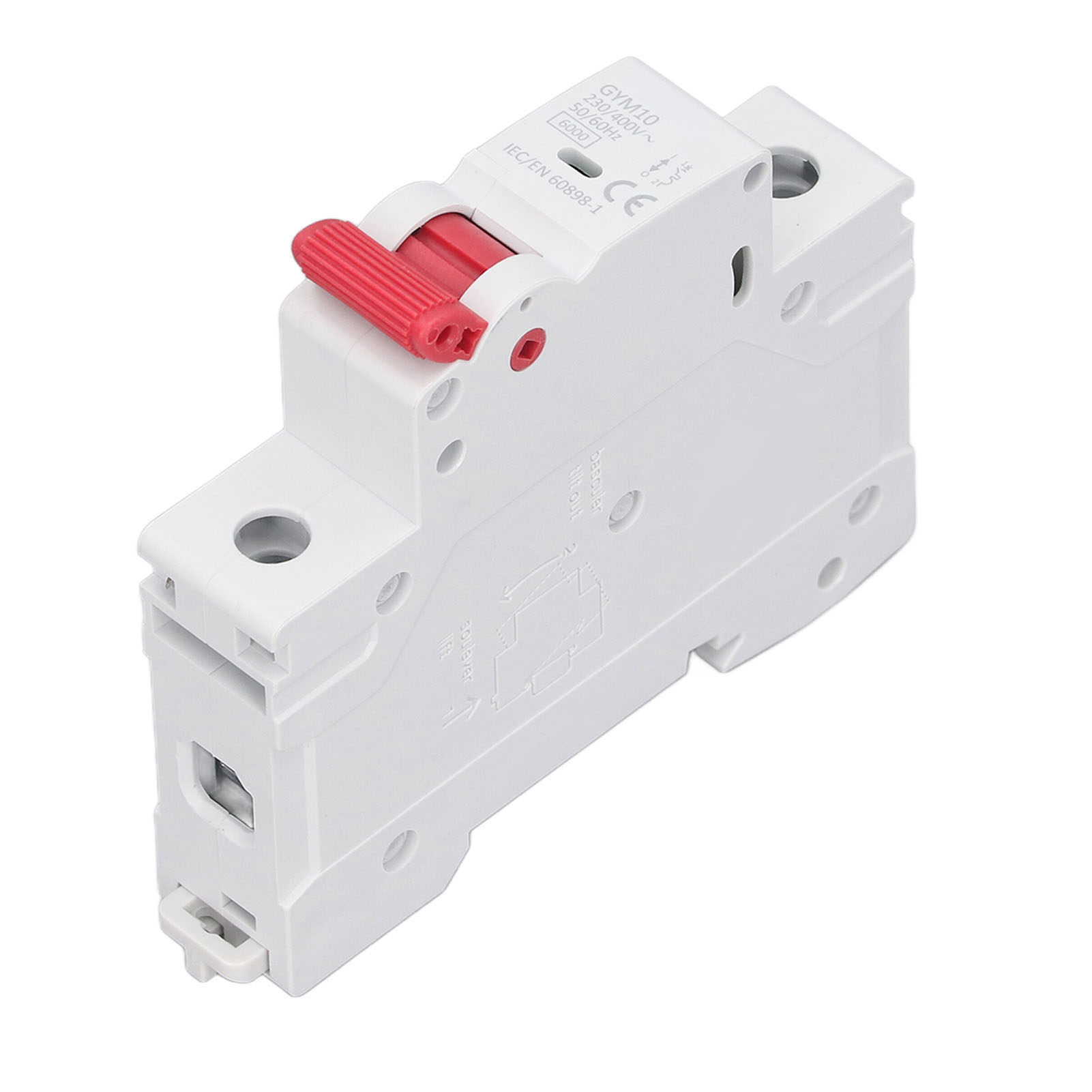 MCB Protection Switch 1P 40A 230V 400V 6kA Breaking Capacity for Home ...