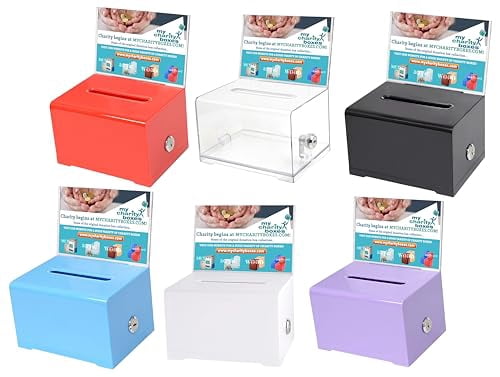 MCB Quality Acrylic like Donation and Suggestion Ballot Box with Lock ...