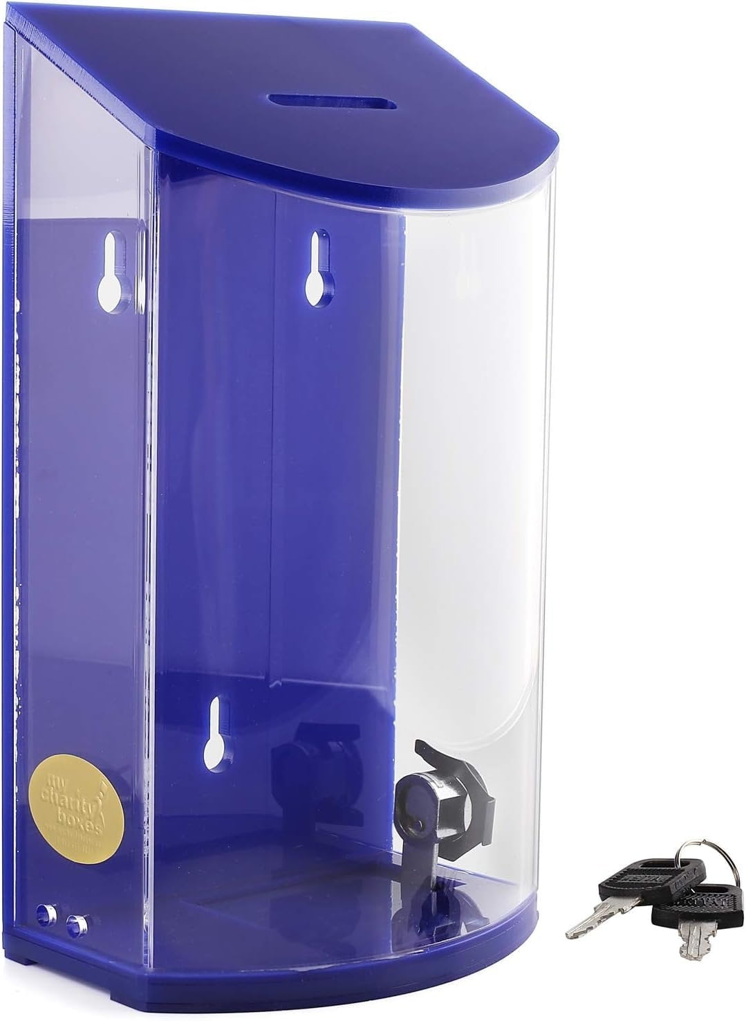 MCB - Rounded Acrylic Box - Charity Box - Donation Box - Collection Box ...