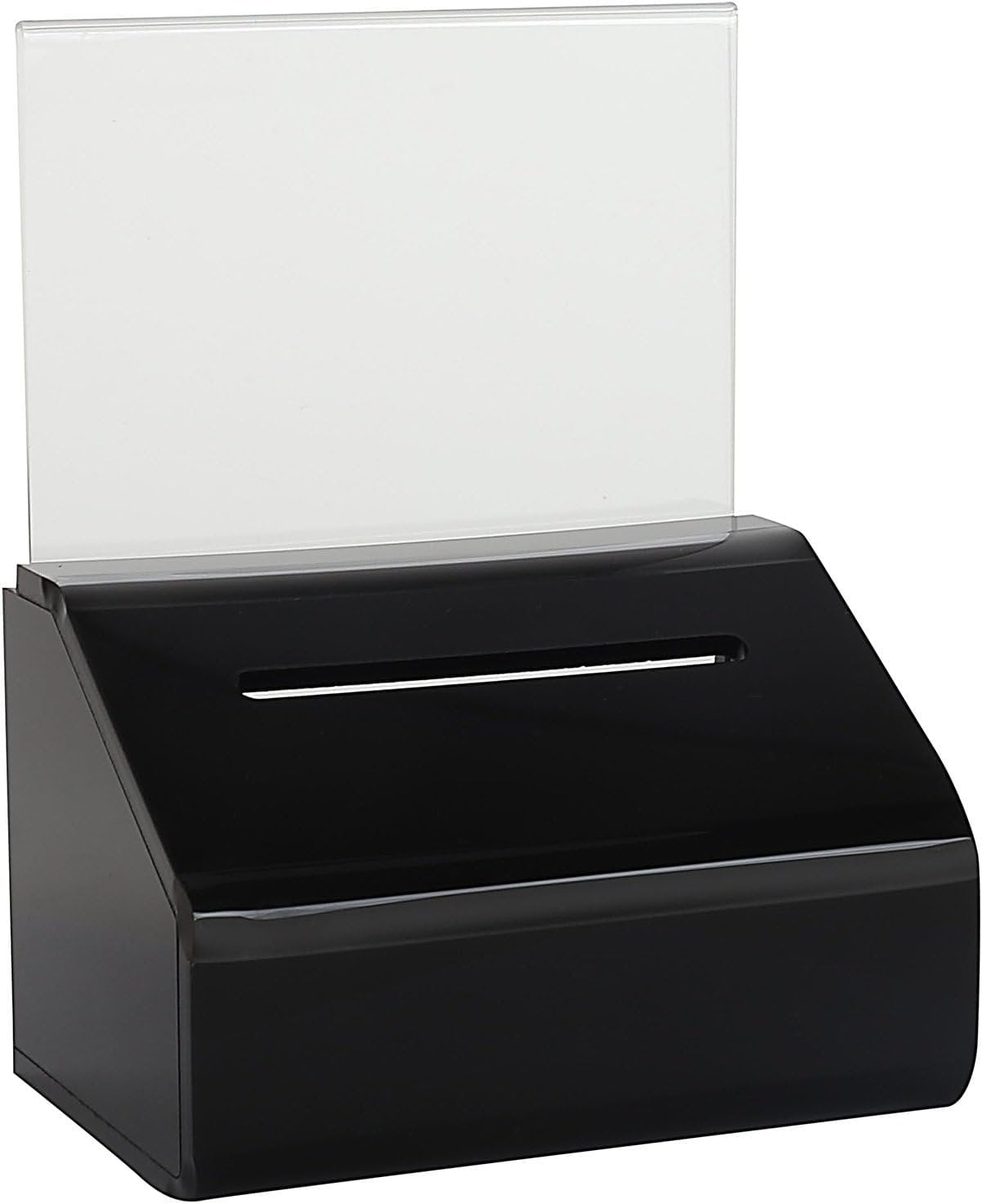MCB Charity Collection Box with Key Storage, Sign Holder, Lock, and ...