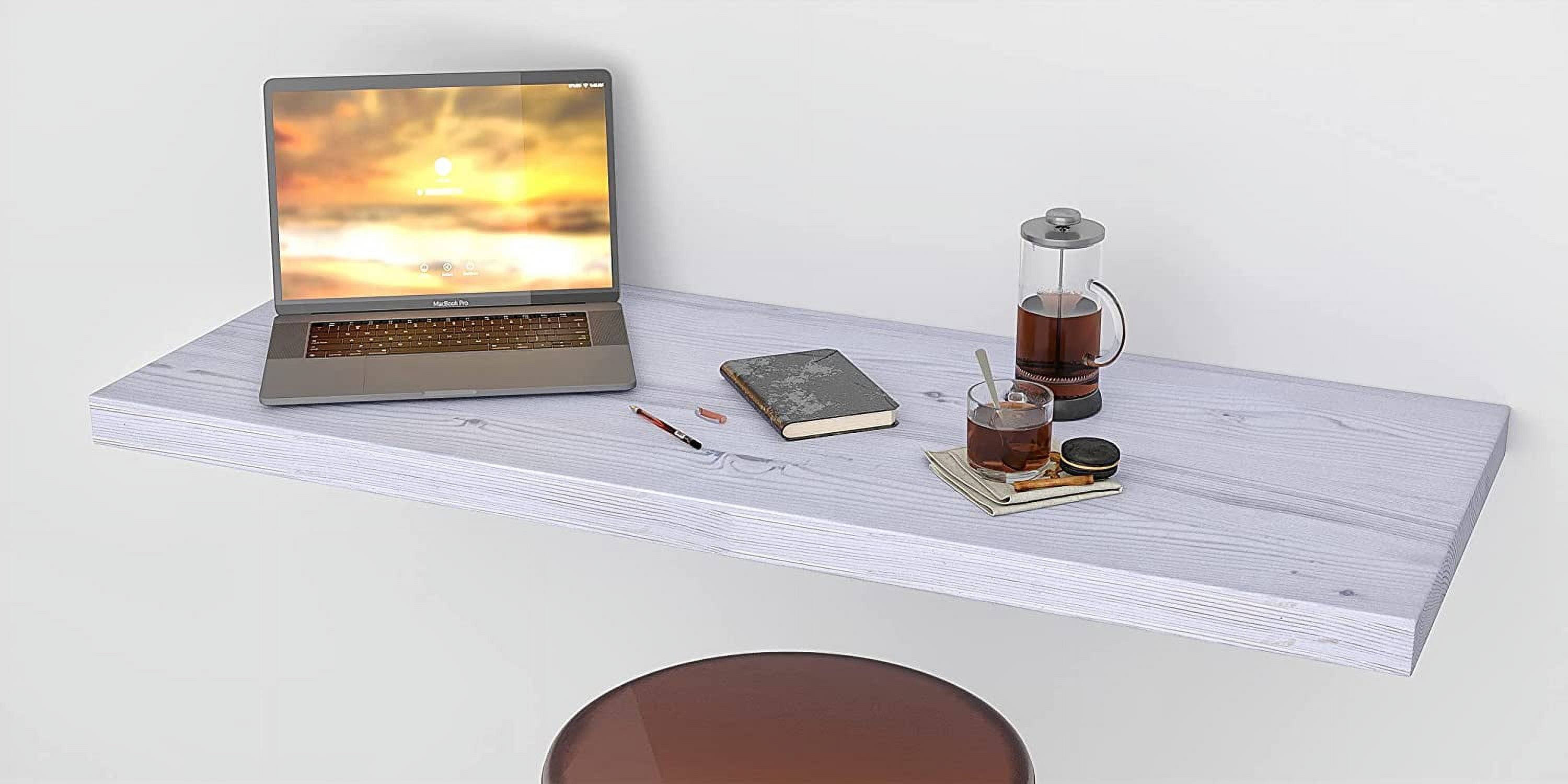 MCC Wall Mounted Floating Desk Folding Table for Small Spaces Kitchen ...