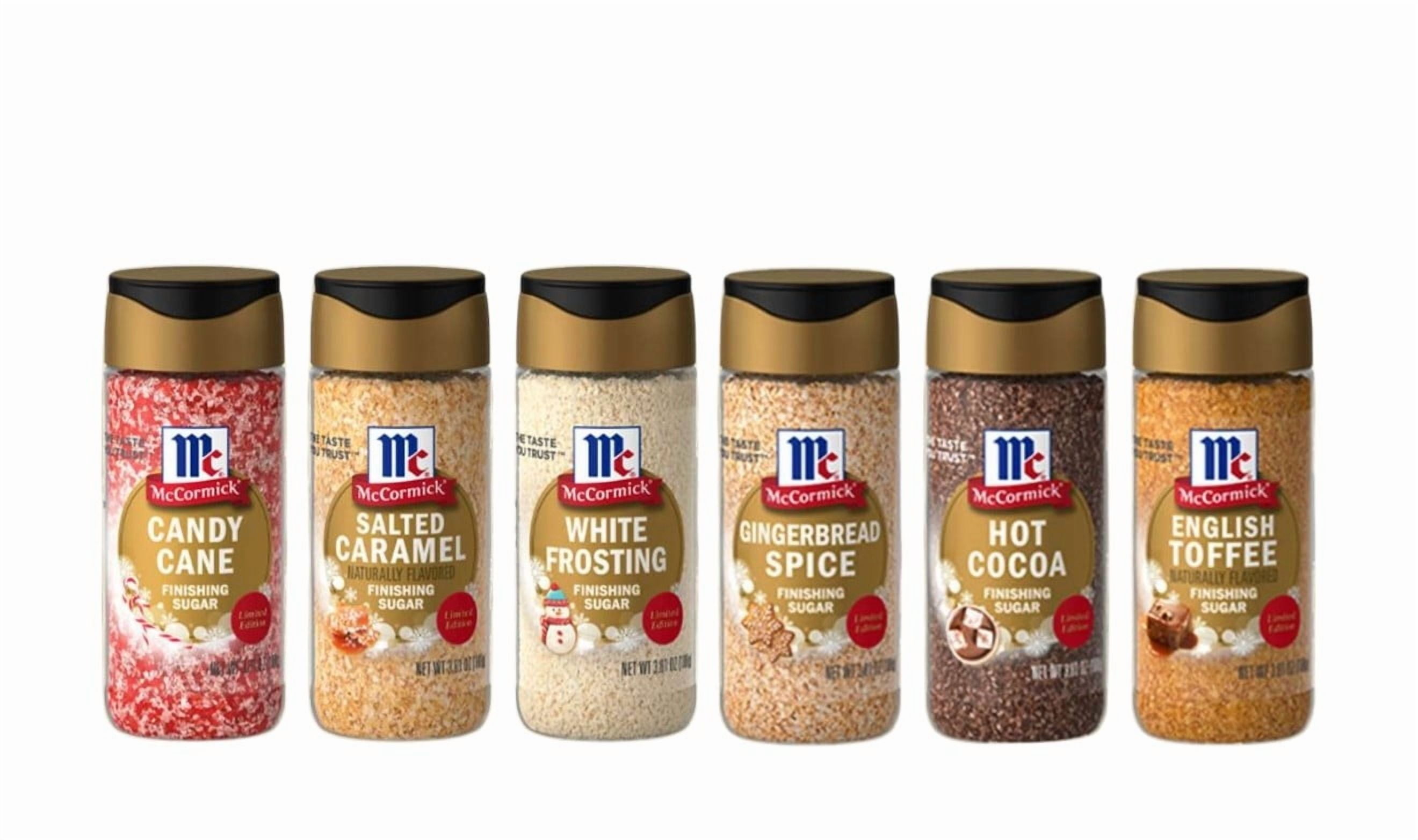 MCCORMICK WINTER HOLIDAY LIMITED SET OF FINISHING SUGARS, 6 TOTAL CANDY ...