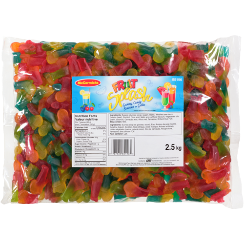 McCormick's Fruit Splash Gummy Candy - 2.5kg (5.51 lbs) | Juicy and ...