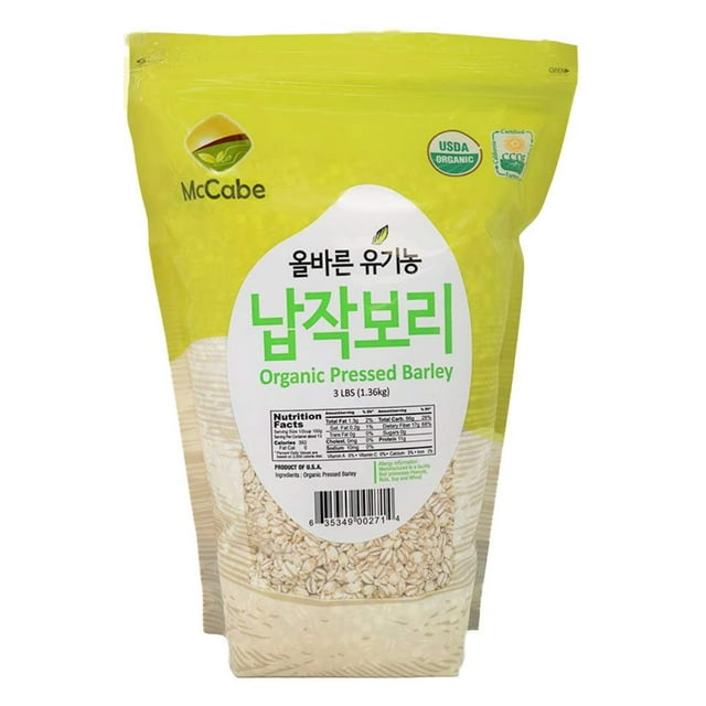MCCabe Organic Pressed Barley - Whole Grain Rolled Barley | USDA and ...