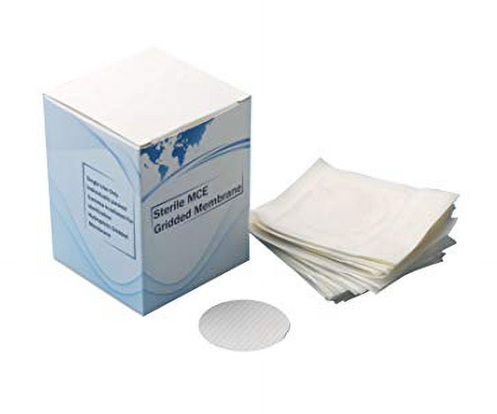 MCE Membrane Filter, Sterile, Black Grid, 47 mm, Micron Port Size 0.22 ...