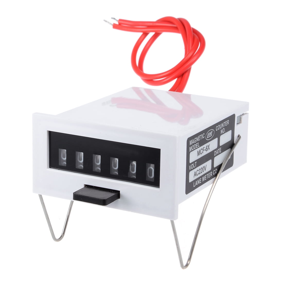 MCF-6X AC220V 6 Digits 0-999999 Display Electromagnetic Counter Relay ...