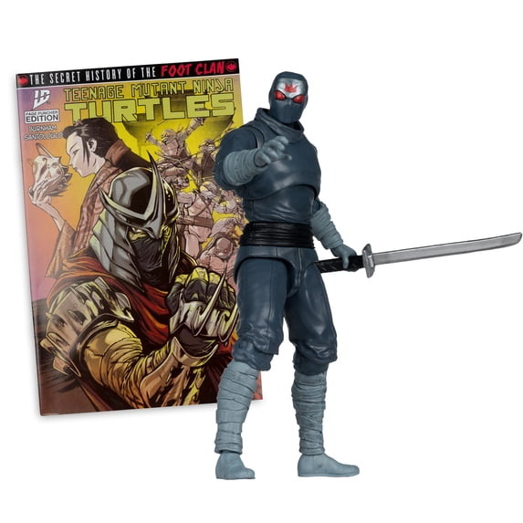 McFarlane Toys TMNT Foot Soldier 5" Action Figure + comic - Walmart.com