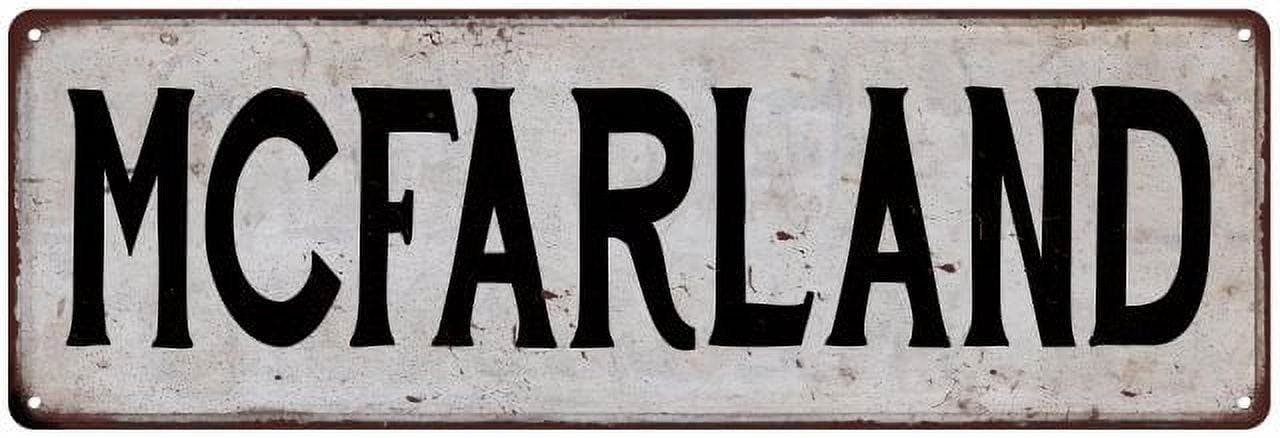 MCFARLAND Vintage Look Gift Rustic Chic Metal Sign 6x18 206180036965 ...
