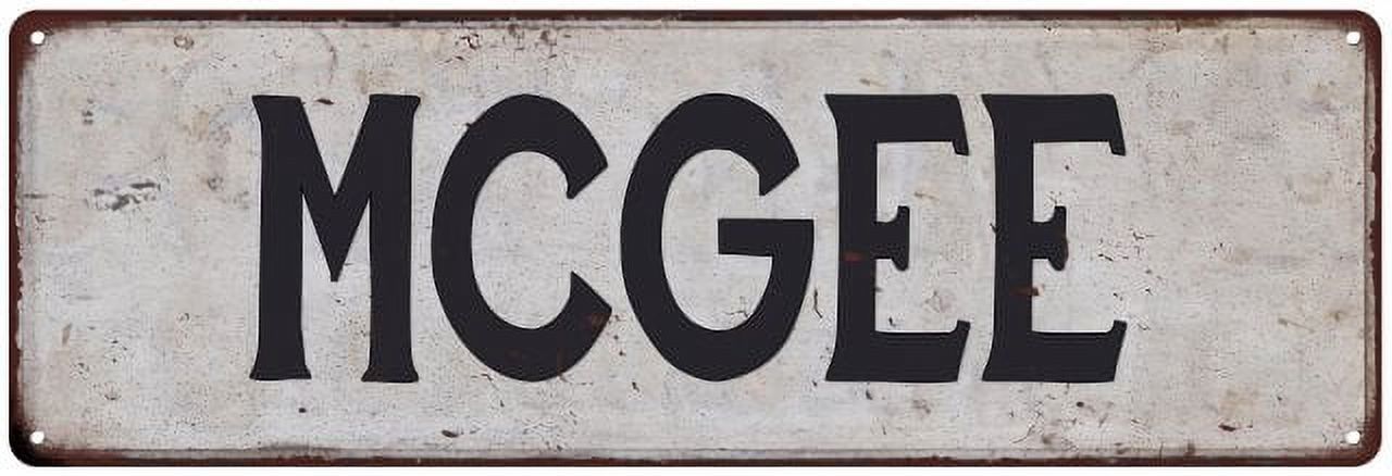 MCGEE Vintage Look Rustic Chic Metal Sign 8x24 108240036231 - Walmart.com