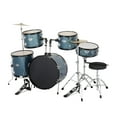 MCH Full Size 5-Piece Adult Drum Set with Double Percussion and Bass ...