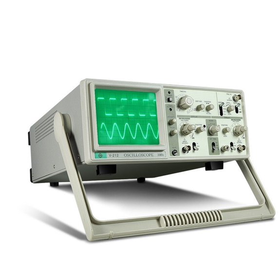 MCH V-212 Dual Trace Analog Oscilloscope 20MHz 6 Inch Large Screen Dual ...