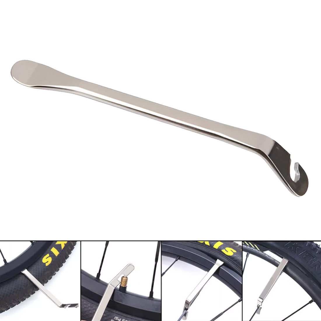 MCHPYYA Bicycle Tire Lever Tyre Spoon Changing Tool, Stainless Steel ...