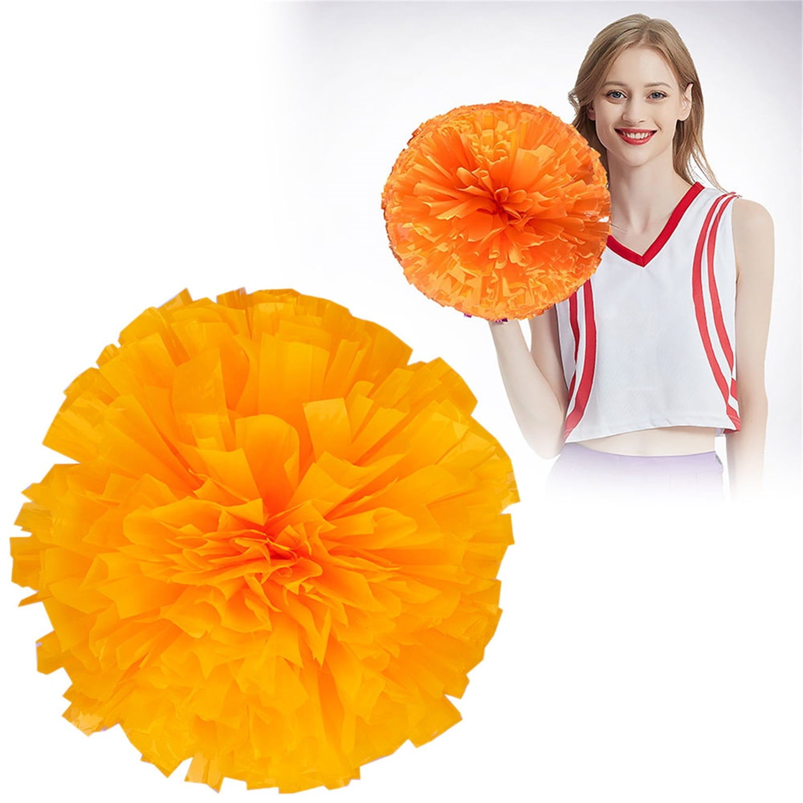 MCHPYYA Kids Adults Pompoms Cheer Cheerleading Pom Poms Streamer ...