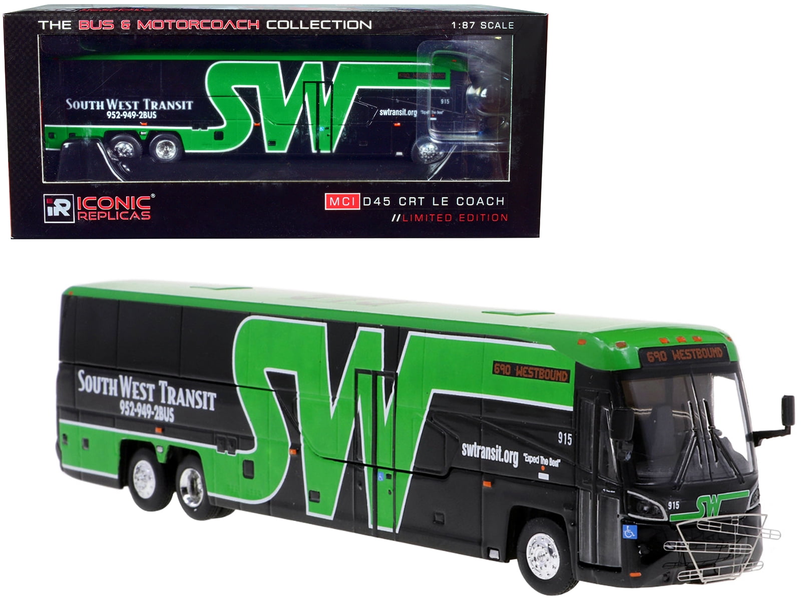 MCI D45 CRT LE Coach Bus South West "690 Westbound" "The Bus ...