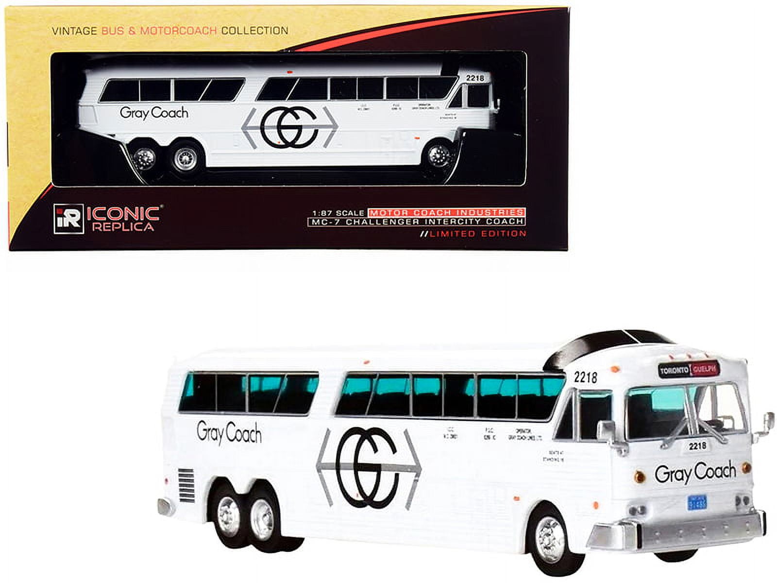 MCI MC-7 Challenger Intercity Coach Bus White "Gray Coach" Toronto ...