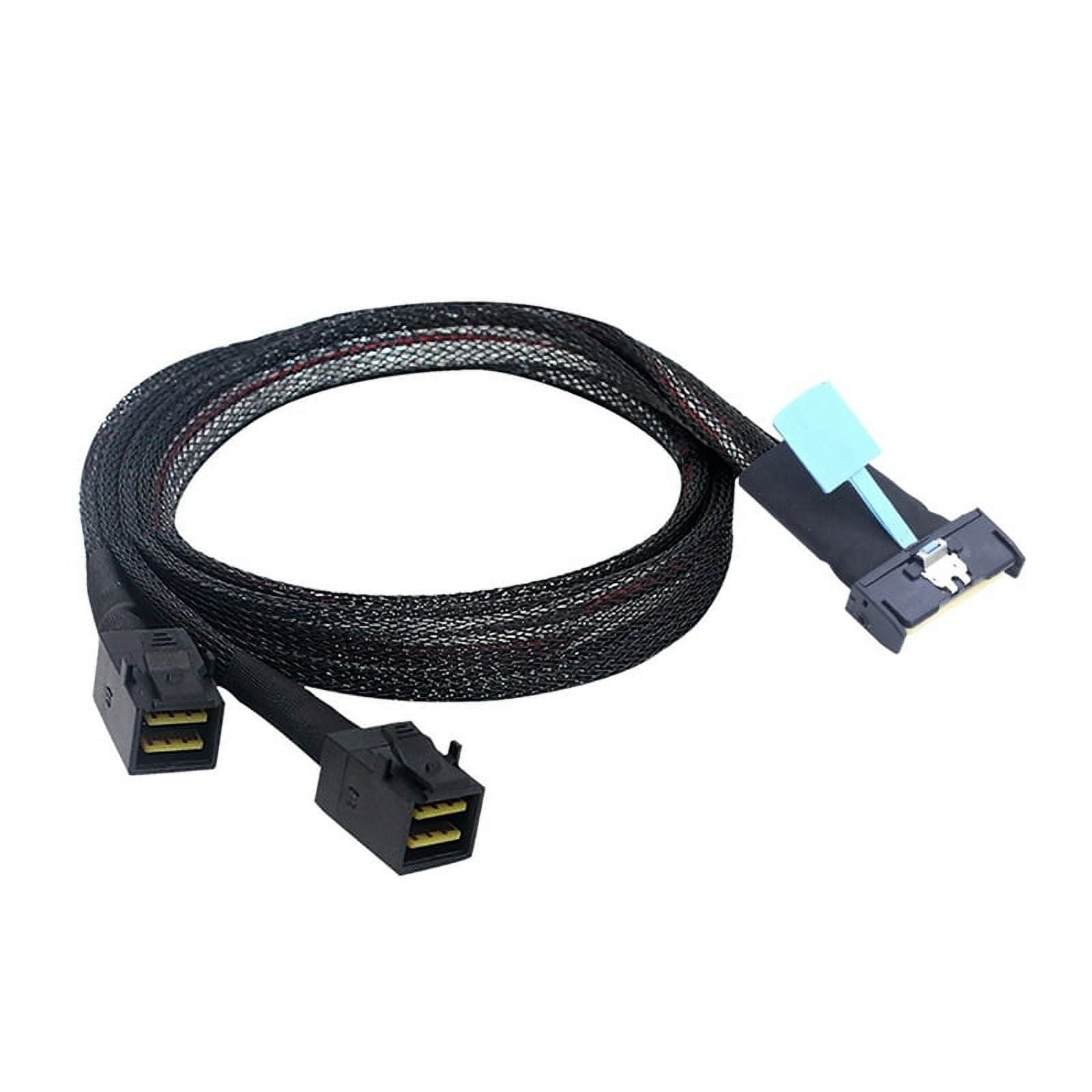 MCIO 8i to 2 X SFF 8643 Cable PCIE Gen5 MCIO 8X to Mini SAS HD SFF 8643 ...