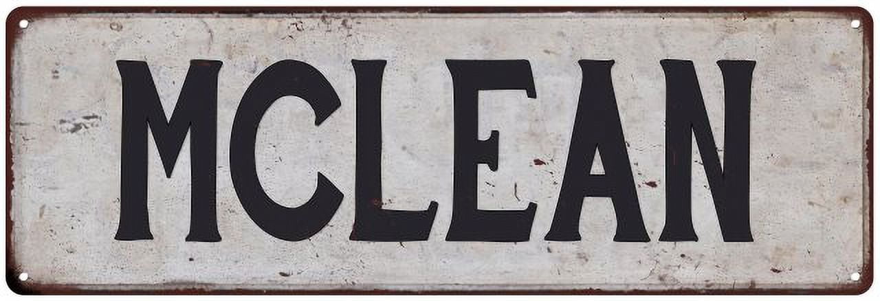 MCLEAN Vintage Look Gift Rustic Chic Metal Sign 6x18 206180036559 ...