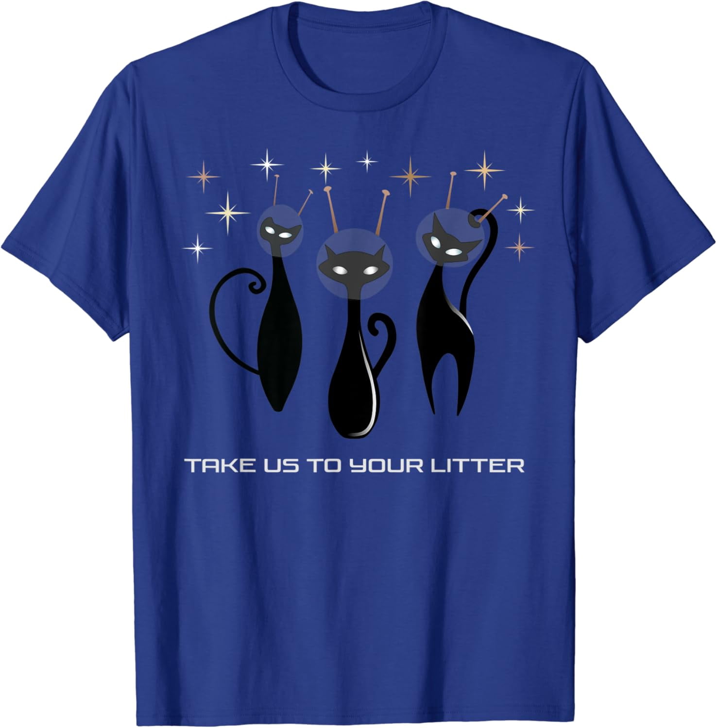MCM Atomic UFO Space Cat Mid Century Modern Fun T-Shirt - Walmart.com