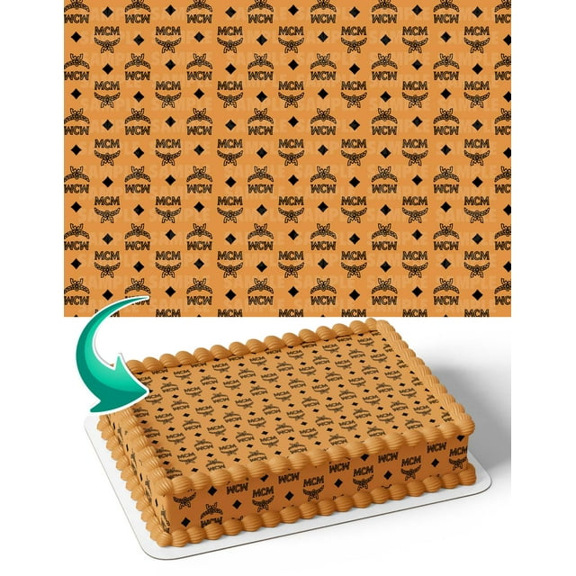 MCM Edible Edible Image Cake Topper Personalized Birthday Sheet Decal ...