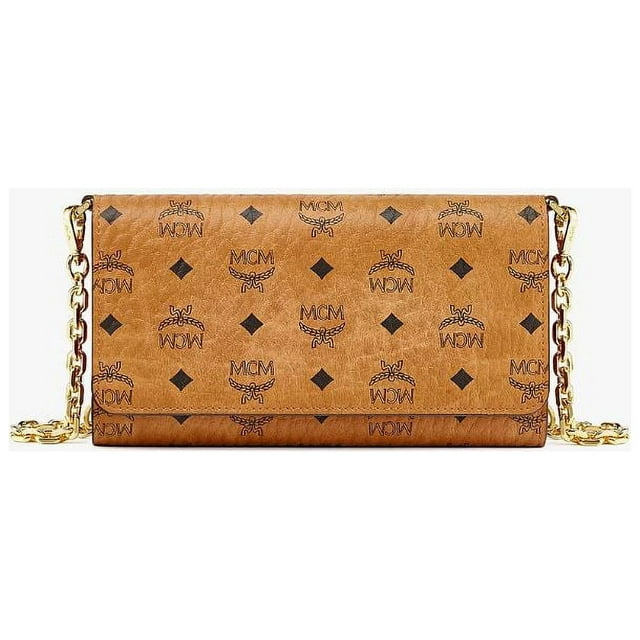 MCM Original Smart Phone Crossbody Handbag with Shoulder Strap - Cognac ...