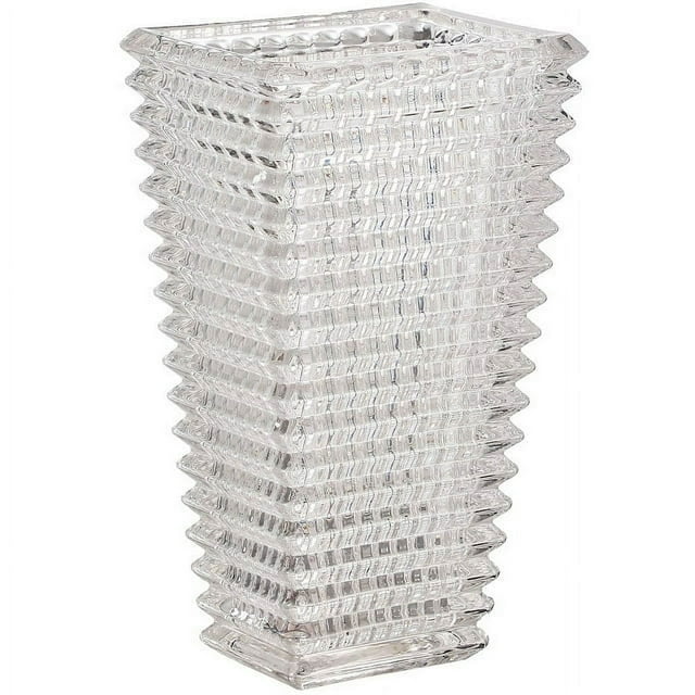 MCMCNCUIU 11-Inch Large Crystal Vase, Heavy Duty Clear Glass for Floral ...