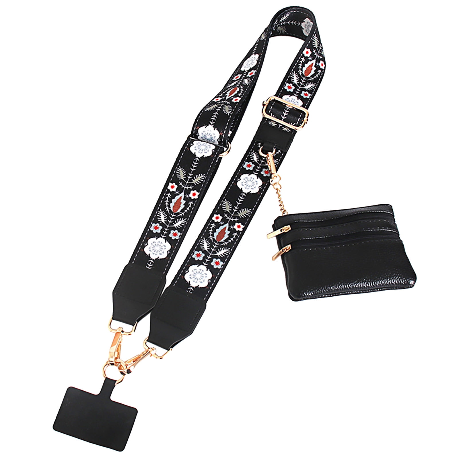 MCNNK Phone Strap with Zipper Pouch Stylish Crossbody Adjustable Chain ...