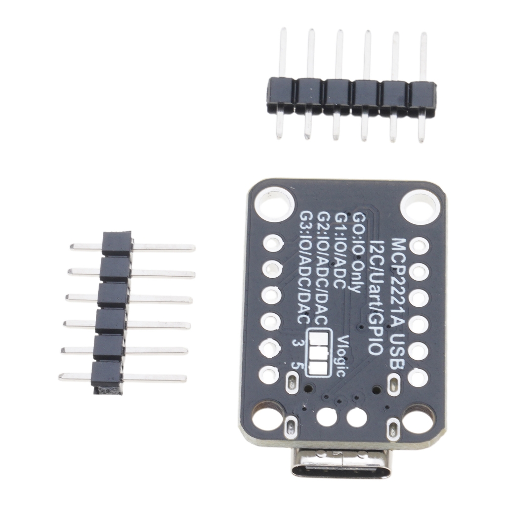 MCP2221A USB to GPIO ADC Adapter Breakouts Board for Enhances Data ...