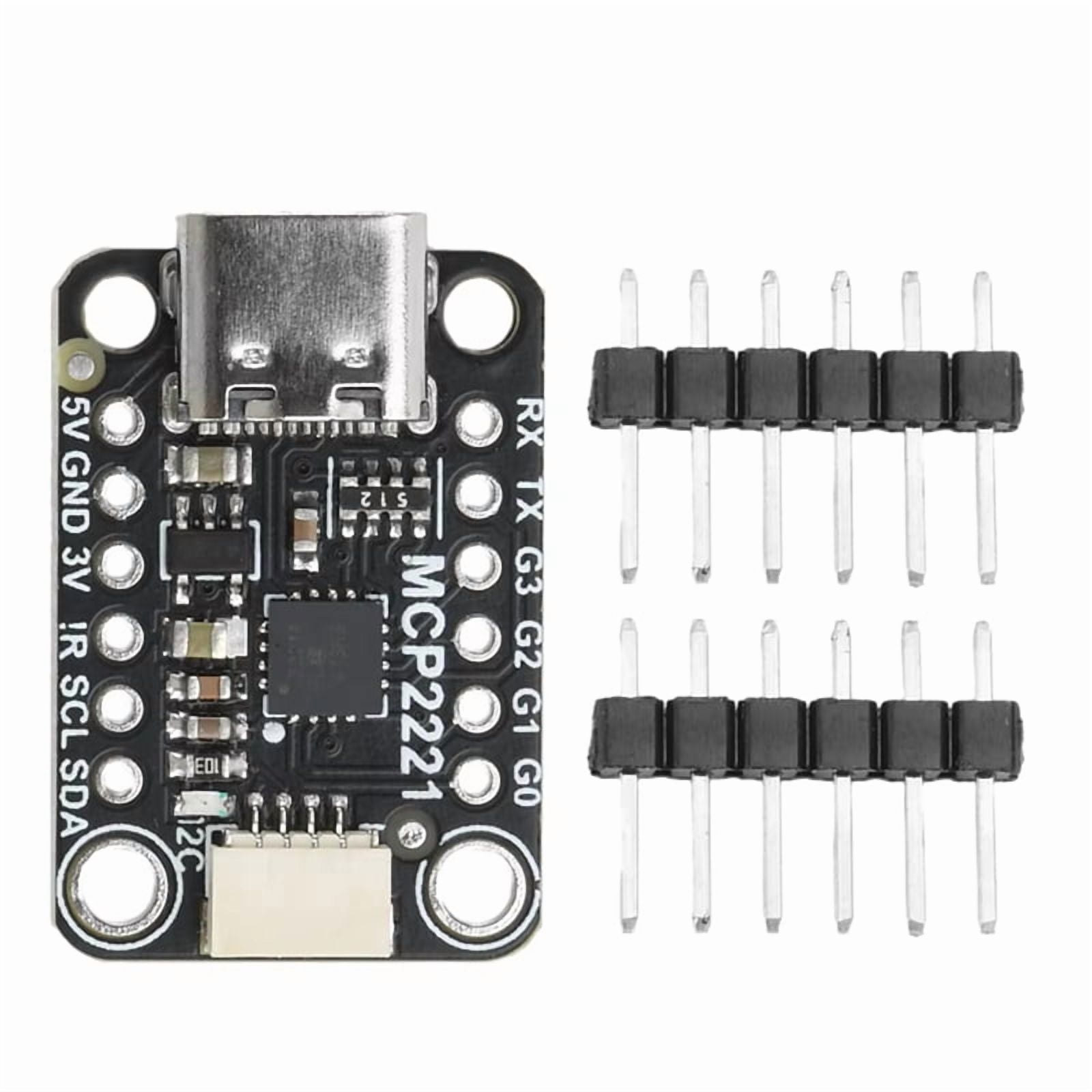 MCP2221A USB to GPIO ADC/ Adapter Module TYPE-C Interface Signal Processing Board for OLED ...