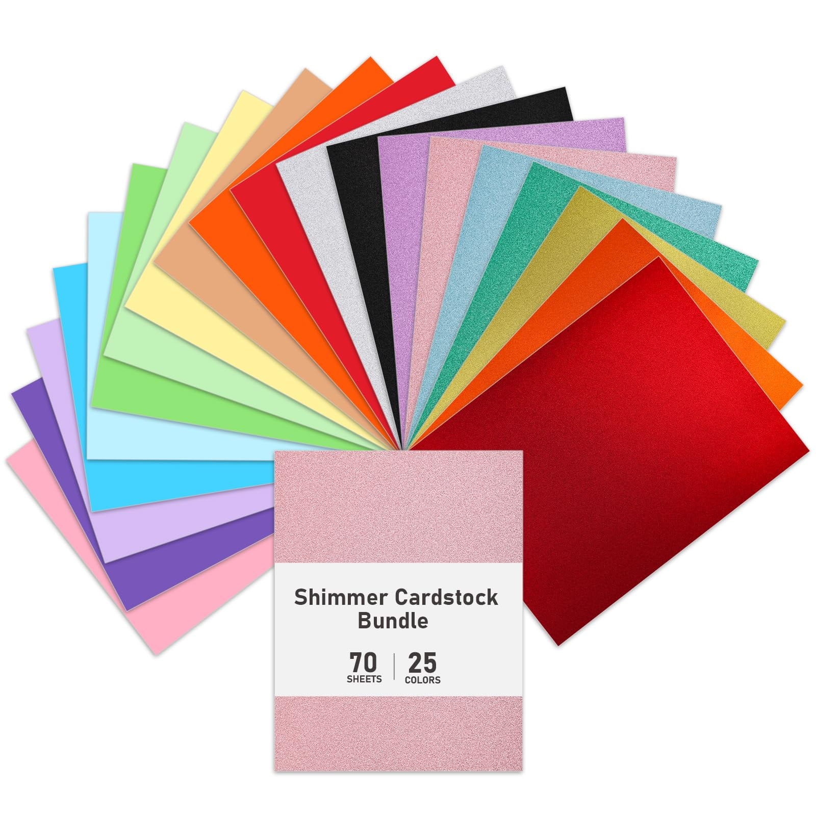 MCPINKY 70 Sheets Colored DHF10 Cardstock, 8.5x11 inches Colored ...