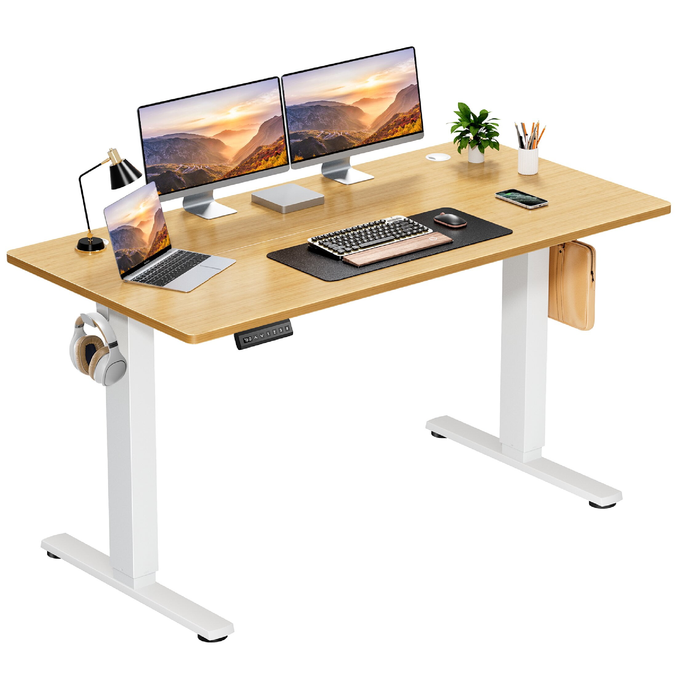 MCQ 55x24 Inch Electric Standing Desk, Ergonomic Rising Modern Lift ...