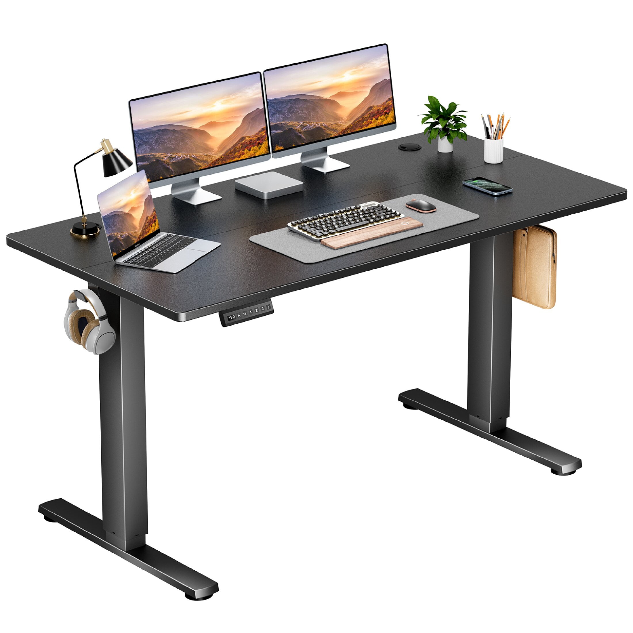 MCQ 55x24 Inch Electric Standing Desk, Ergonomic Rising Modern Lift ...