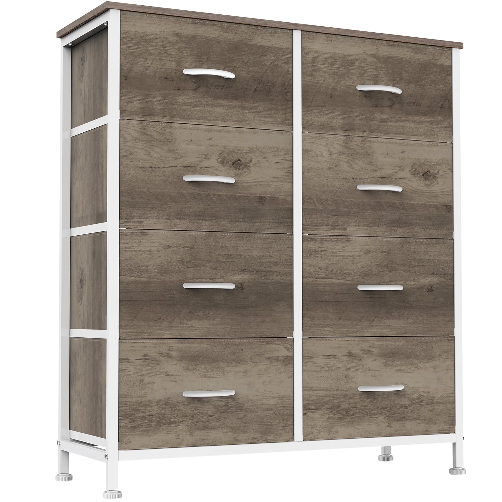 MCQ 8 Fabric Drawers, TV Cabinet Sideboard with 8 Fabric Drawers ...