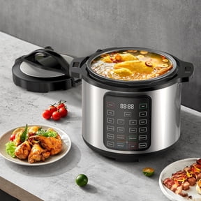 Bluebow 6.5 Quart Electric Pressure Cooker, 8-in-1 Multi Cooker ...