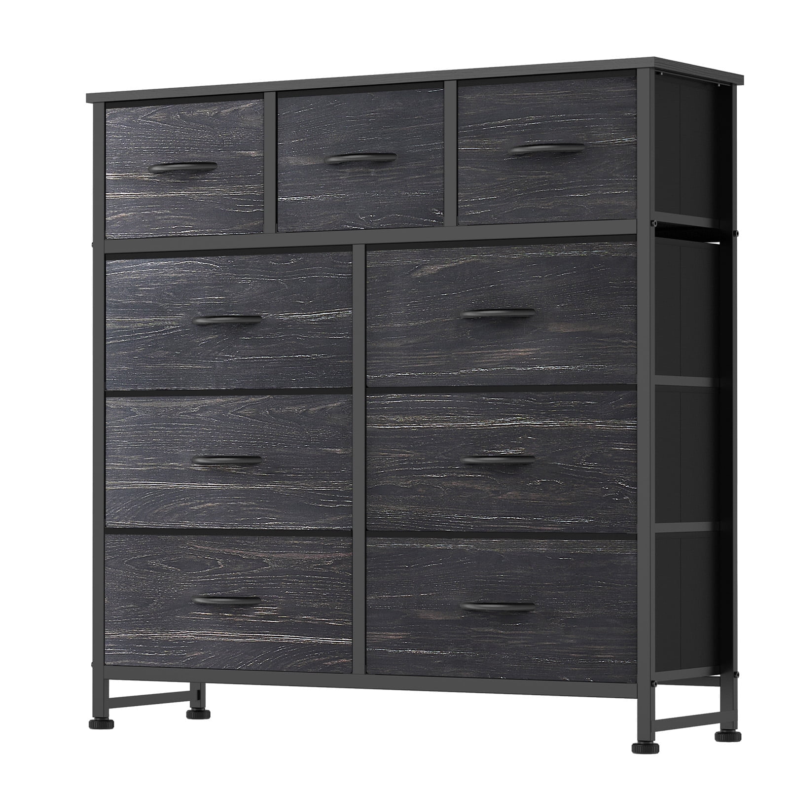 MCQ 9 Fabric Drawers, TV Cabinet Sideboard with 9 Fabric Drawers ...