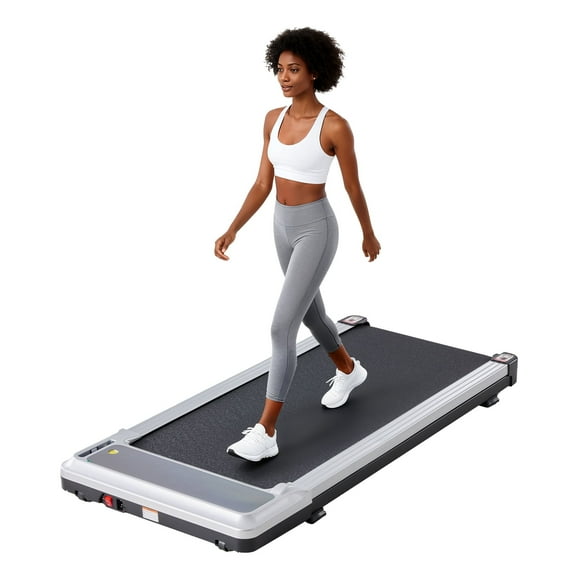 Compact Treadmill for Small Spaces, Quiet Under-Desk Walking Pad, Slim ...
