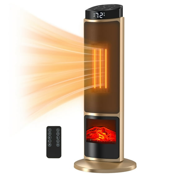 JIOABL Electric Space Heater for Indoor Room Use with Remote and ...