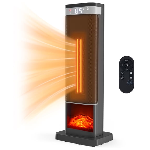 JIOABL Portable Space Heater with Remote, Thermostat, Overheating ...