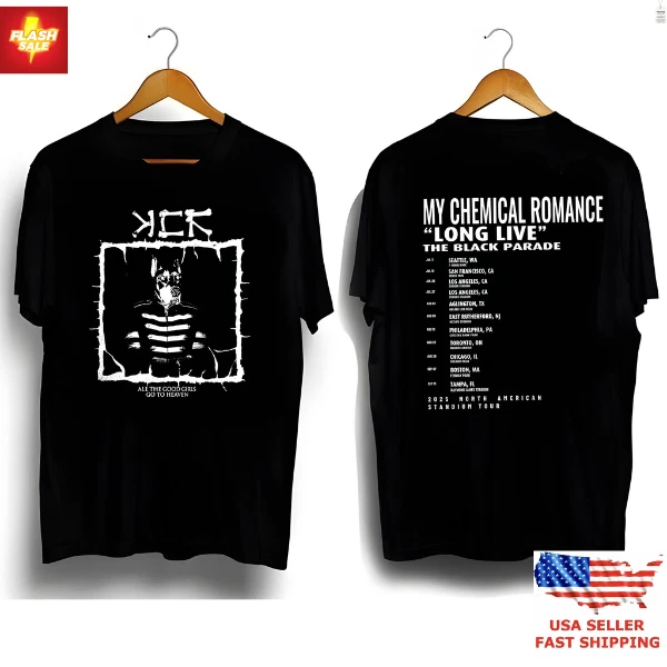 MCR My Chemical Romance Chicago All The Good Girls Go To Heaven Shirt ...