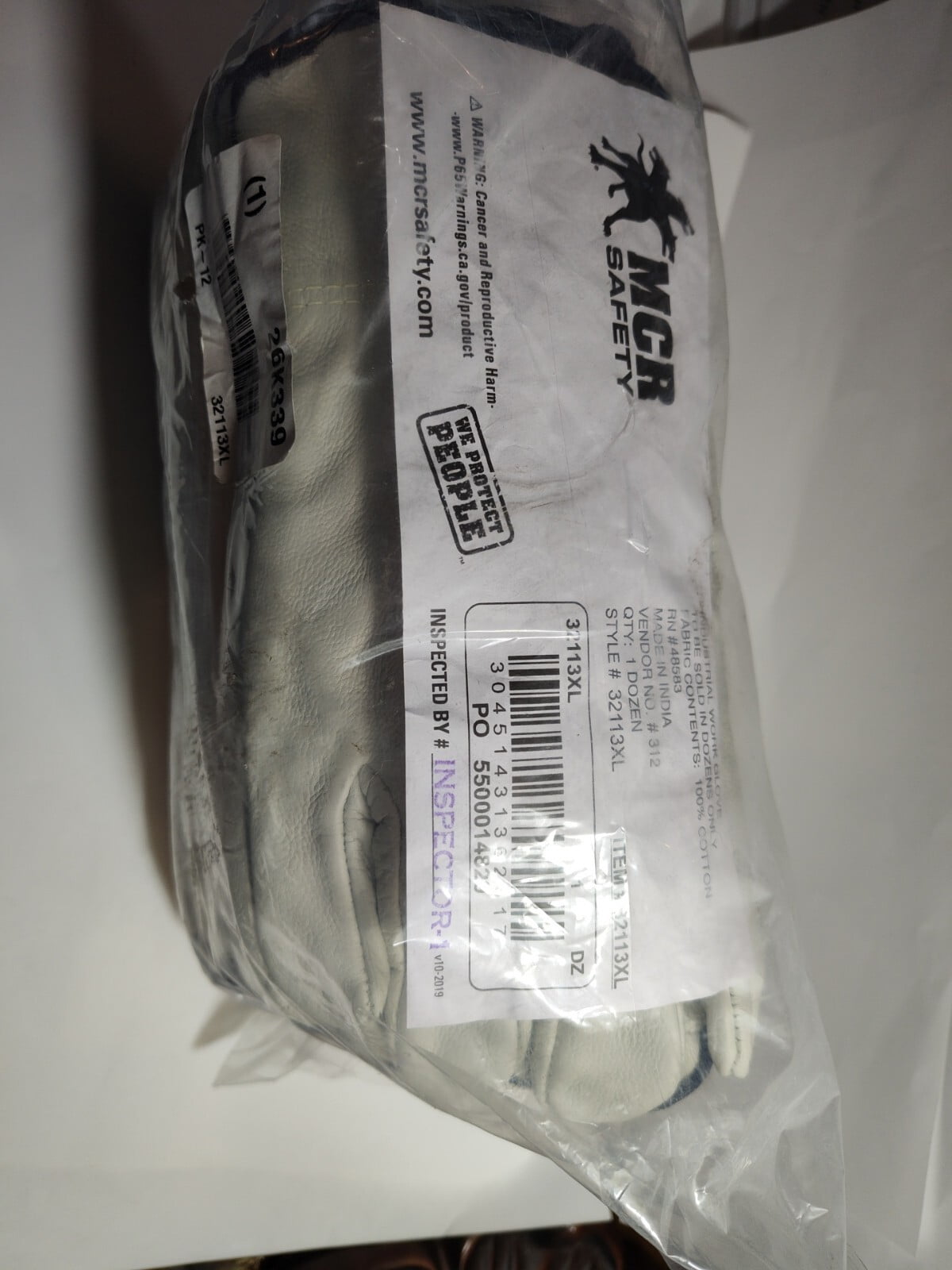 MCR Safety 32113 Leather Drivers Work Glove CV Grade Cow Grain Keystone ...