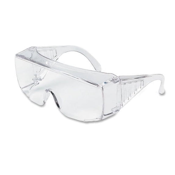 MCR Safety 9800 Series Clear Uncoated Lens Safety Glasses Side Shield ...