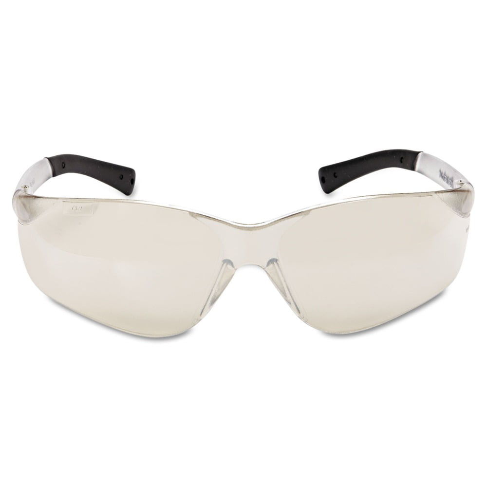 MCR Safety BK119 BearKat Safety Glasses - Frost Frame/Clear Mirror Lens ...
