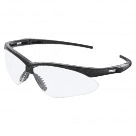 MCR Safety MP110PF MAX6 Anti-Fog Wrap Around Clear Black Frame Safety ...