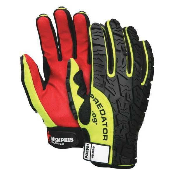 MCR Safety Predator Multi-Task Gloves, Medium, Synthetic Leather, Black ...