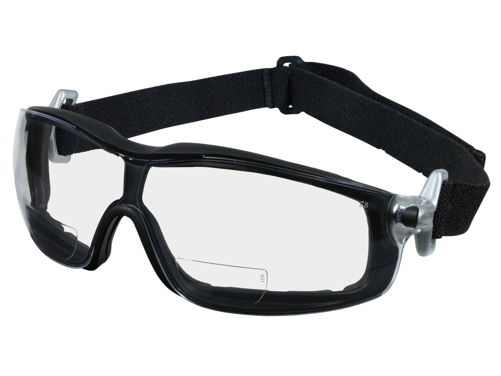MCR Safety RT1 Series Bifocal Readers Safety Glasses, UV-AF Anti-Fog ...