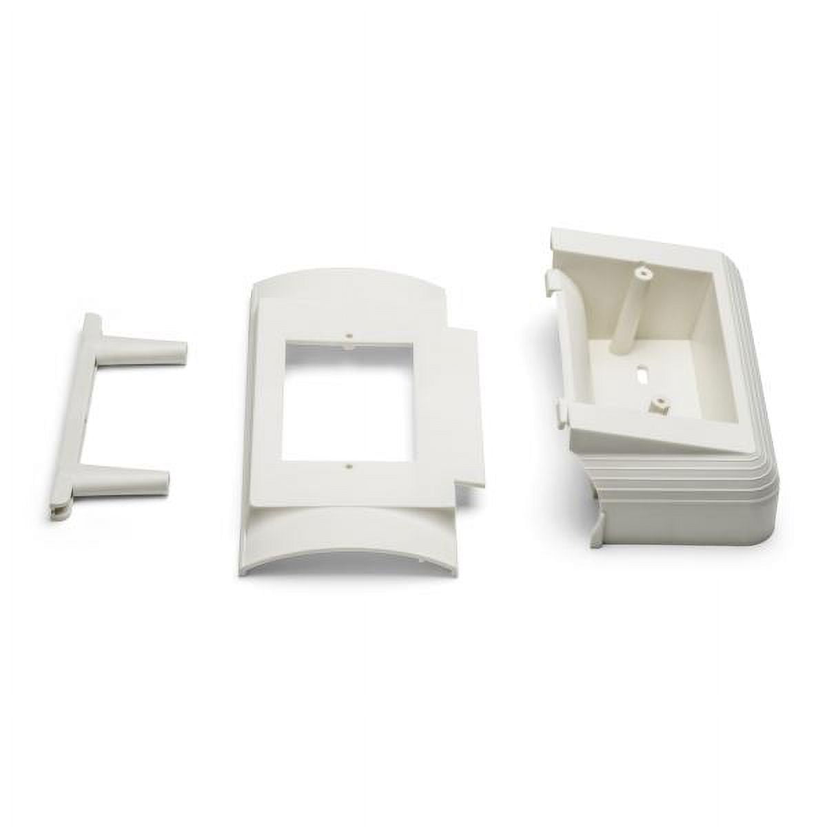 MCRFW-OB - InfoStream Multi-Channel Raceway Offset Box PVC Off. Wht (1 ...