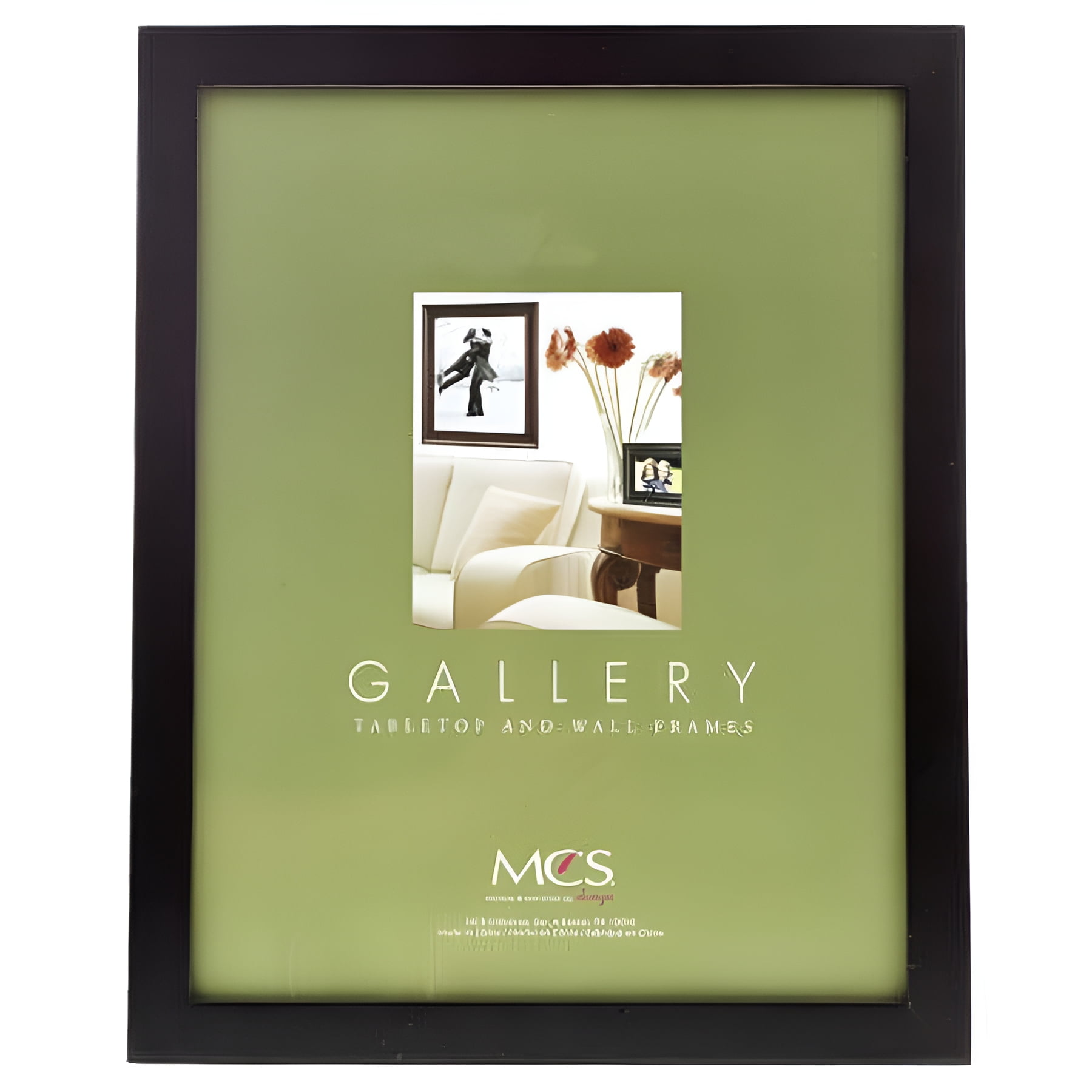 MCS 16x20 Inch Flat-Top Wood Wall Frame, Black (42372) - Walmart.com