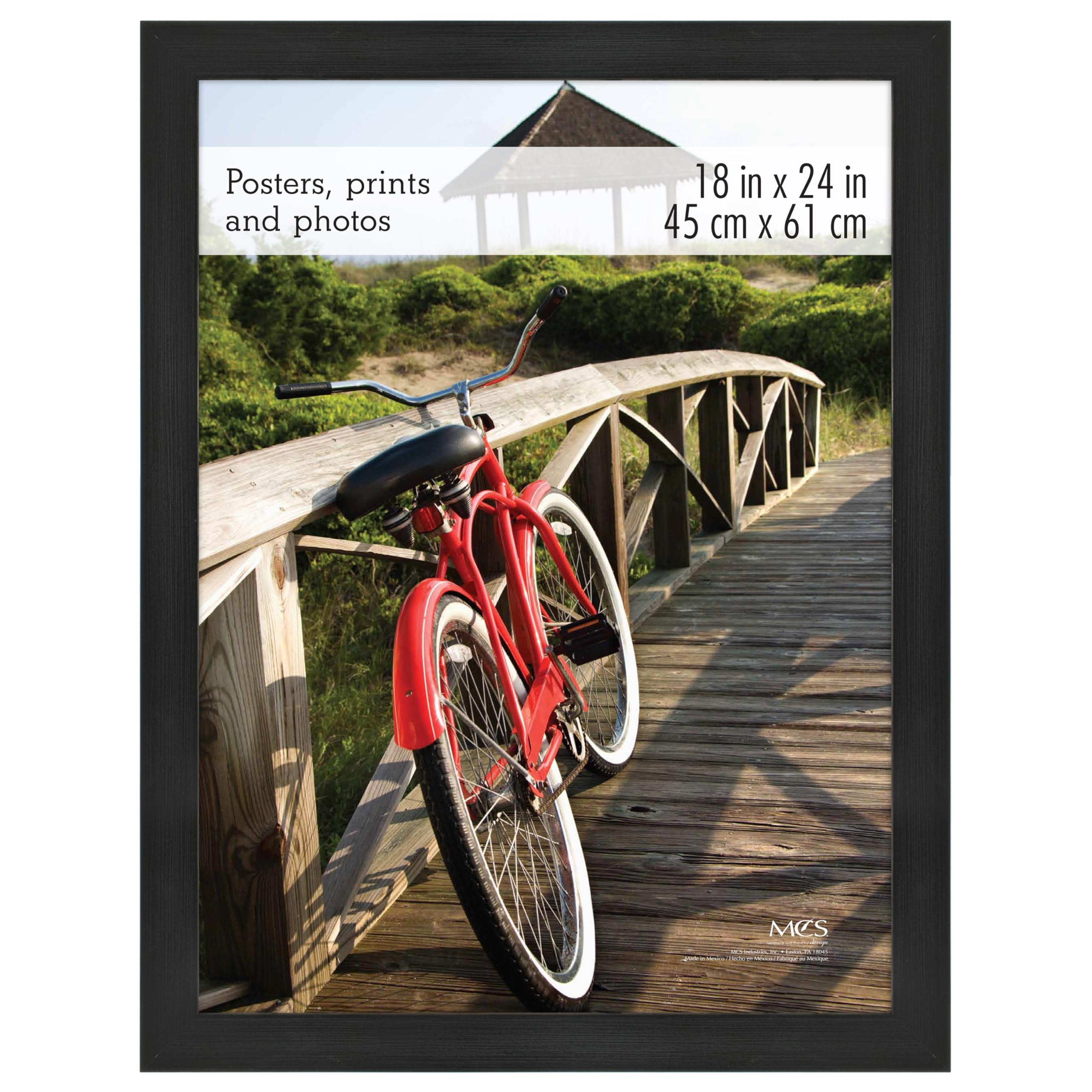 MCS 18 in x 24 in Onyx Woodgrain Museum Poster Frames - Walmart.com