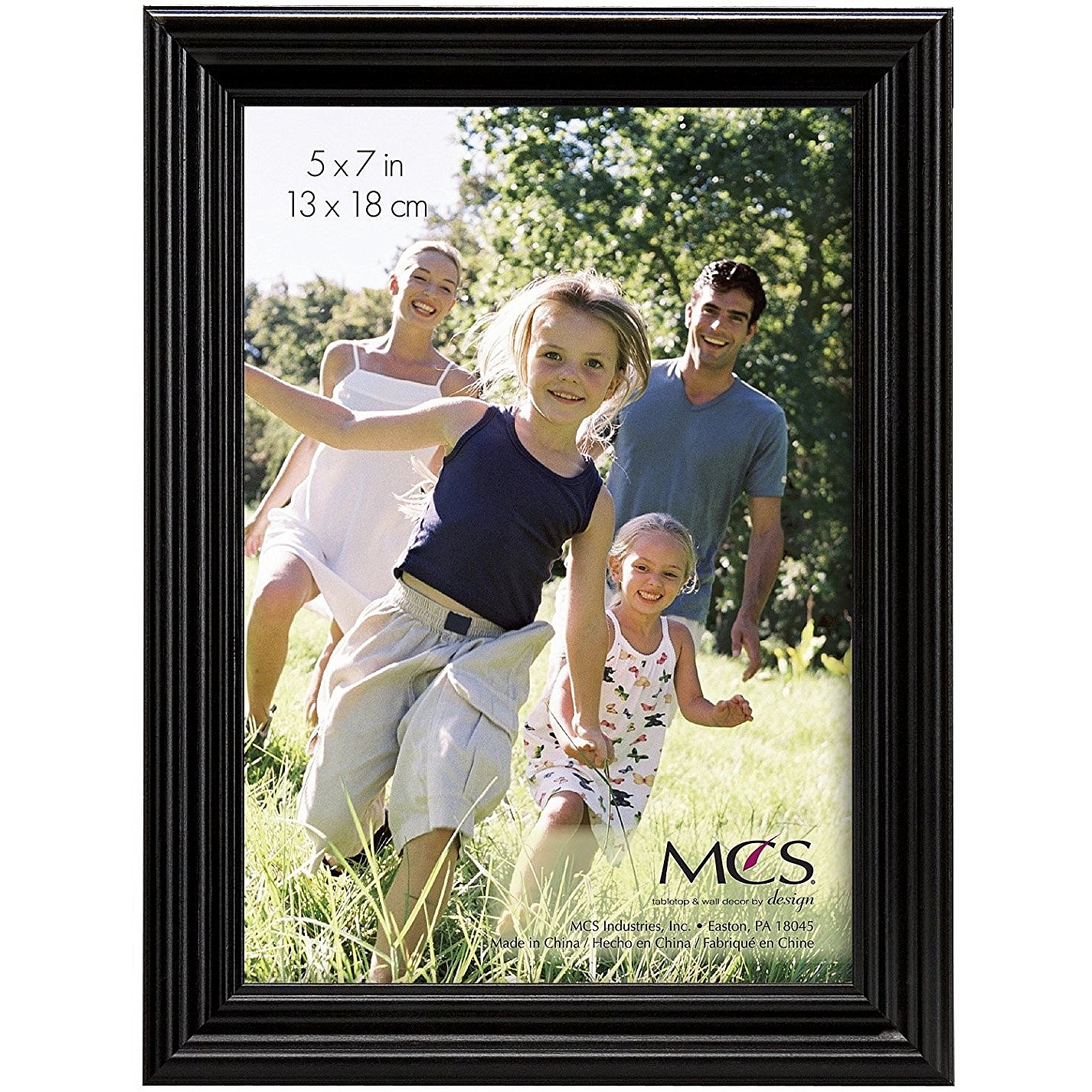 MCS 5x7 Solid Wood Value Frame - Black - Walmart.com